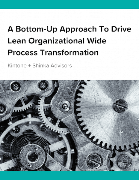 A Bottom-Up Approach To Drive Lean Organizational-Wide Process ...